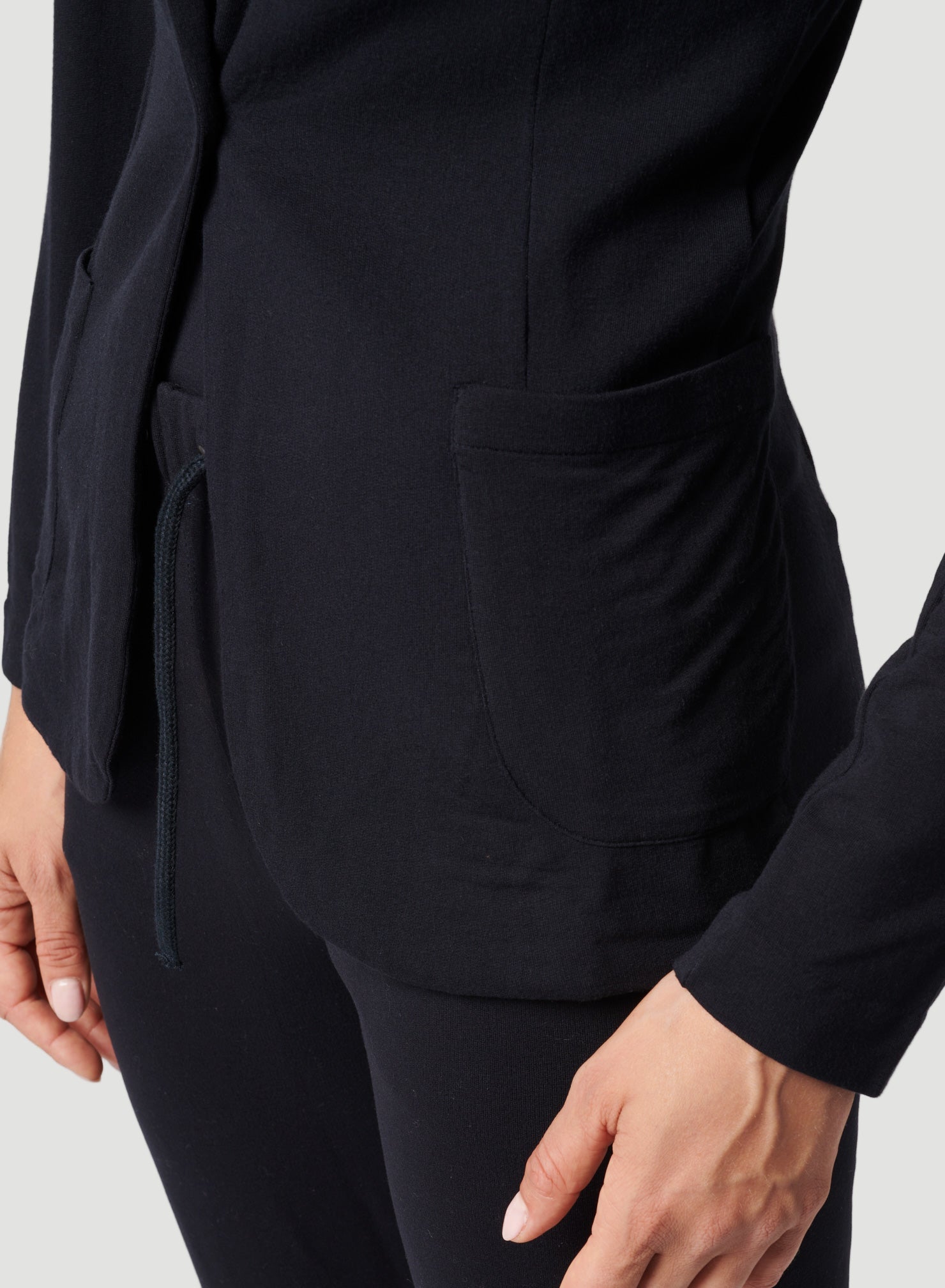 Luxury French Terry Blazer – One-Button Fleece Blazer | Majestic ...